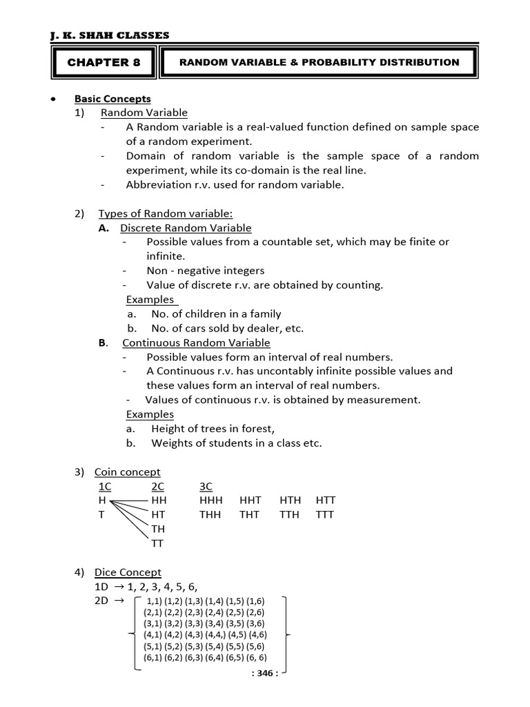 Prob Distribn Theory | PDF | Probability Distribution | Random Variable