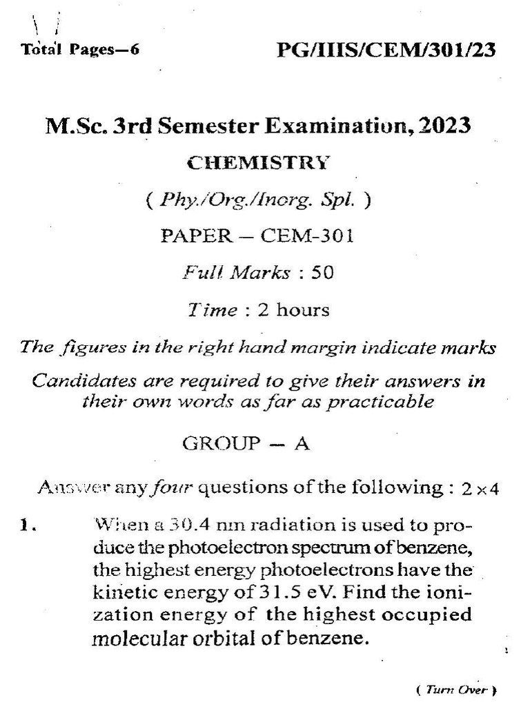 Cem 301 (2023) | PDF