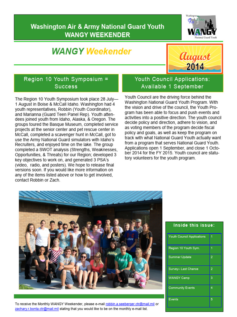 WANGY Weekender August 2014 | PDF