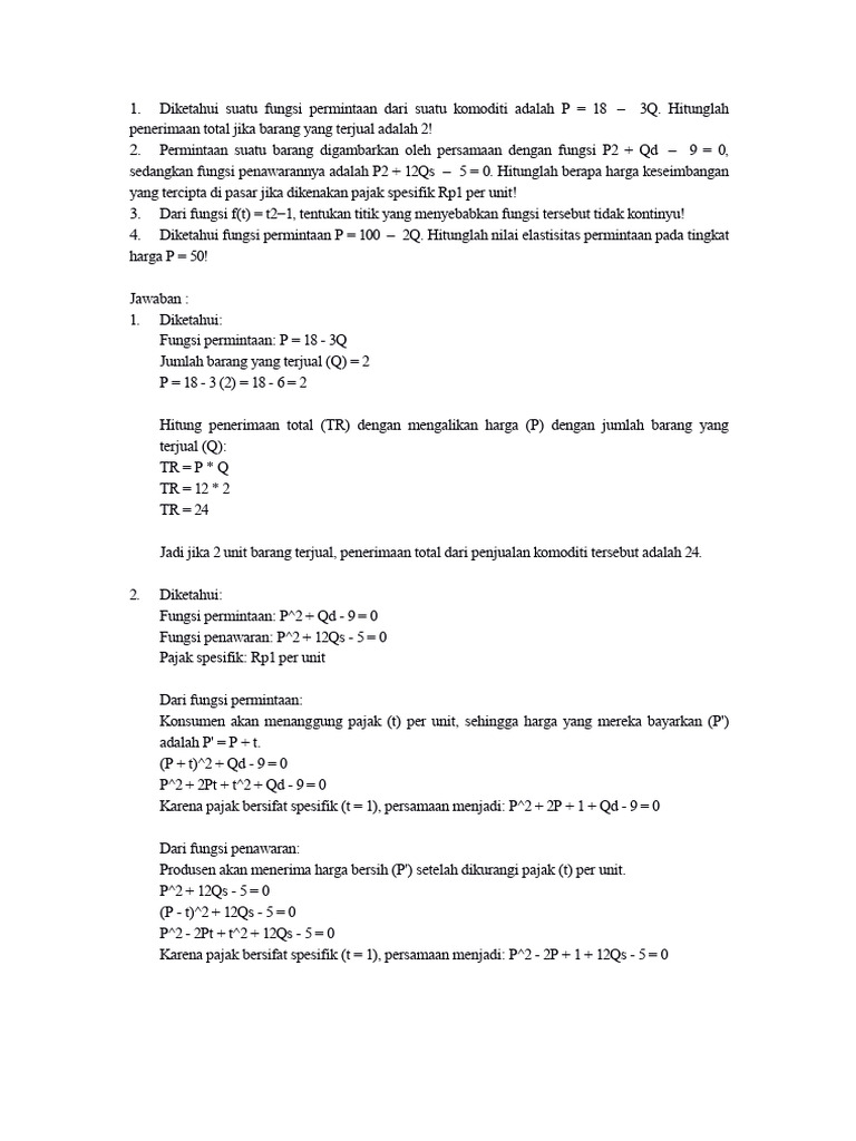 Tugas 3 Matematika | PDF