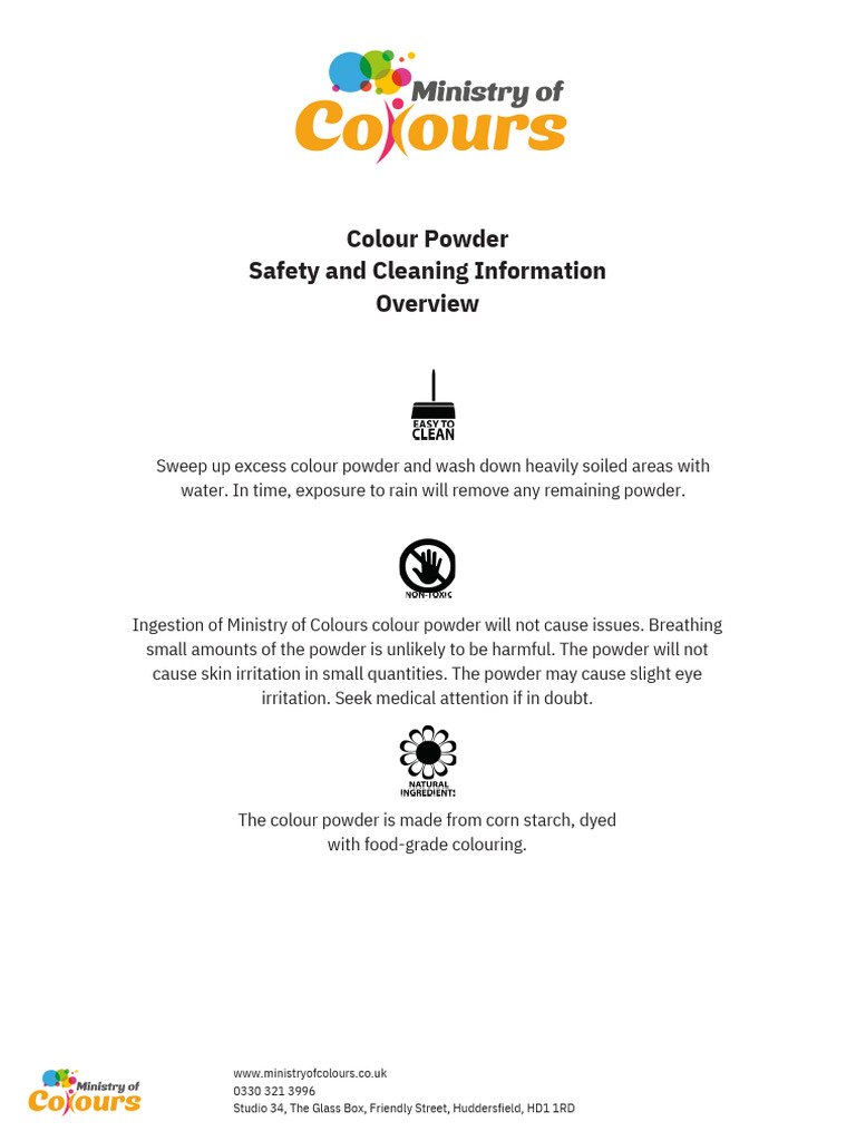 Colour Powder - MSDS v2 - 26042023 1 | PDF | Firefighting | Personal ...