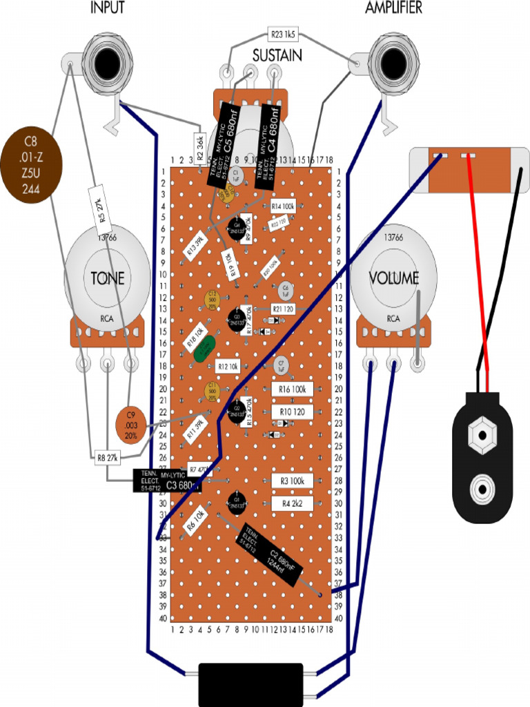 BMP Triangle Perfboard Layout | PDF