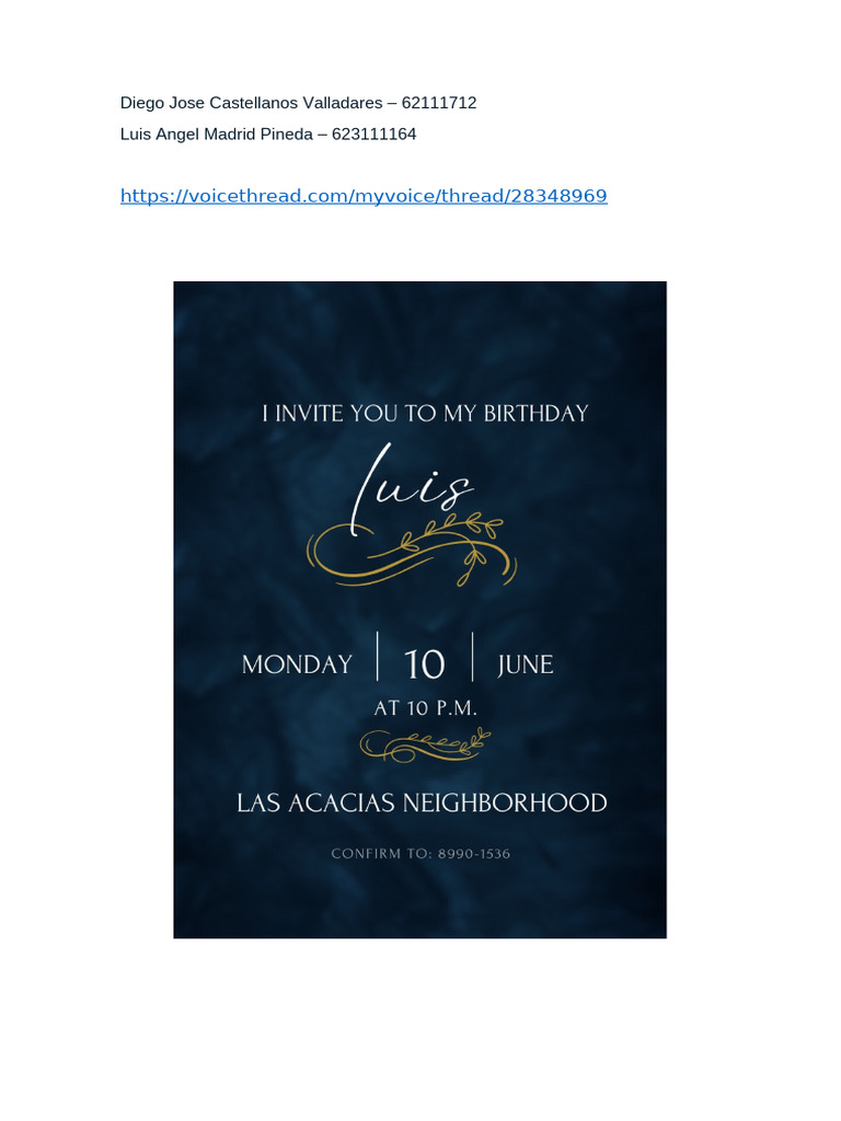 8.1 - Writing An Invitation and Making Excuses | PDF