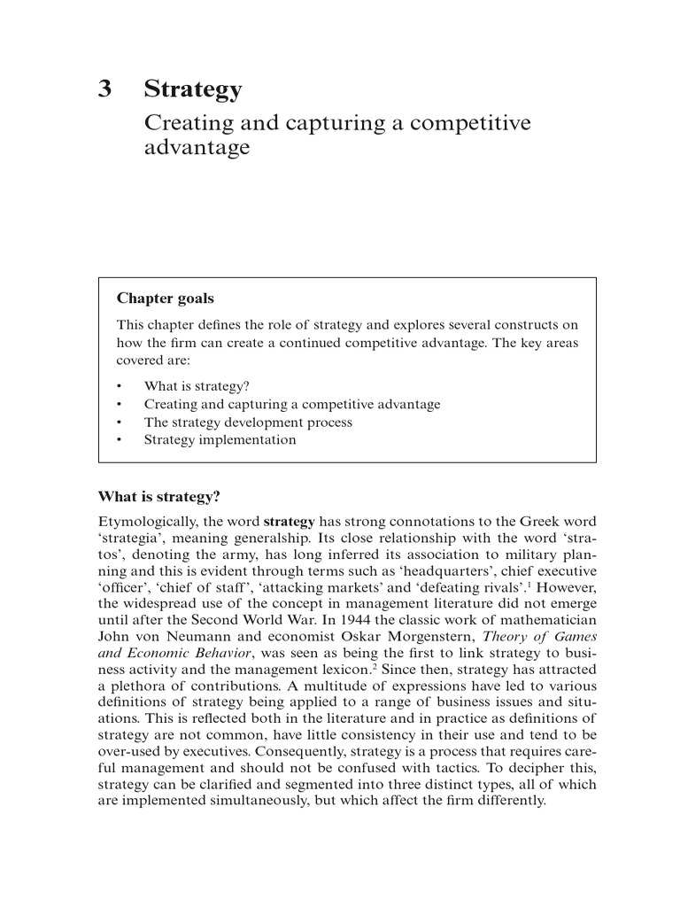 Competitive Advantage Strategy Guide | PDF | Strategic Management ...