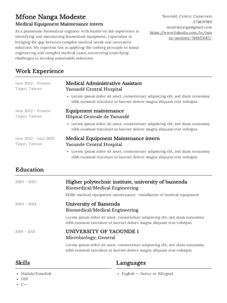 Share Mfone Nanga Modeste | PDF | Physical Sciences | Engineering