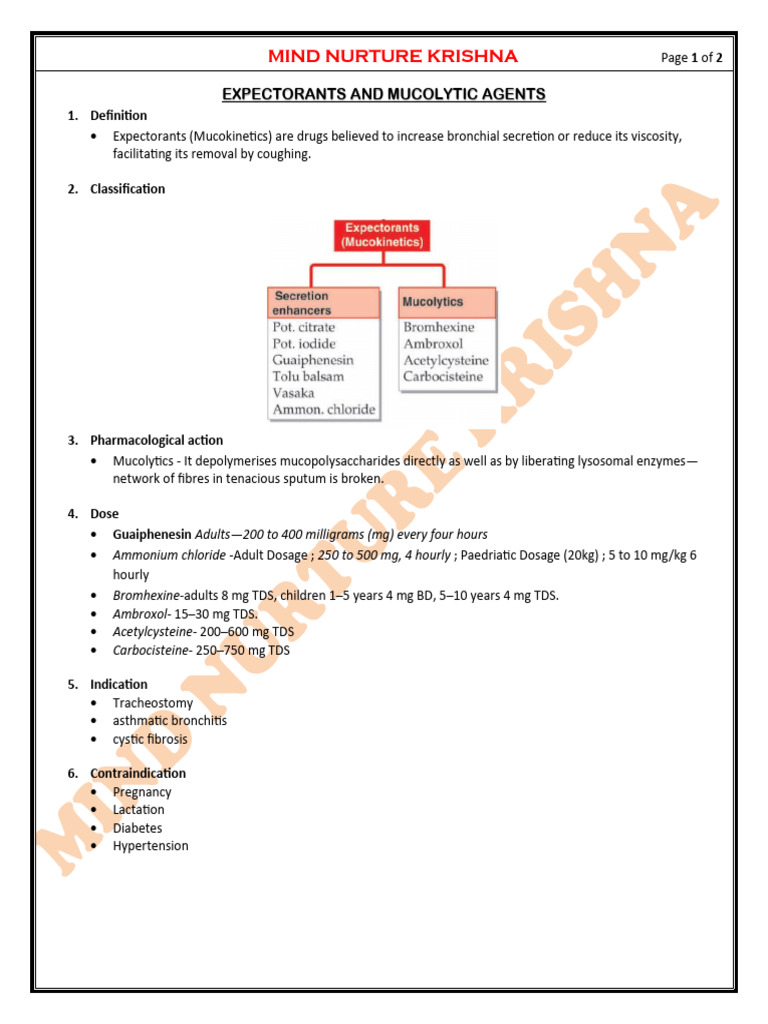 L 2 Expectorants | PDF