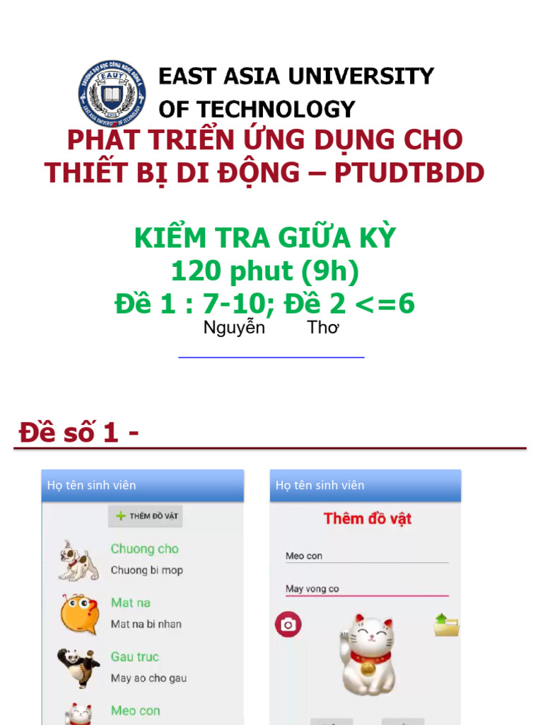 KiemTra Mobile | PDF