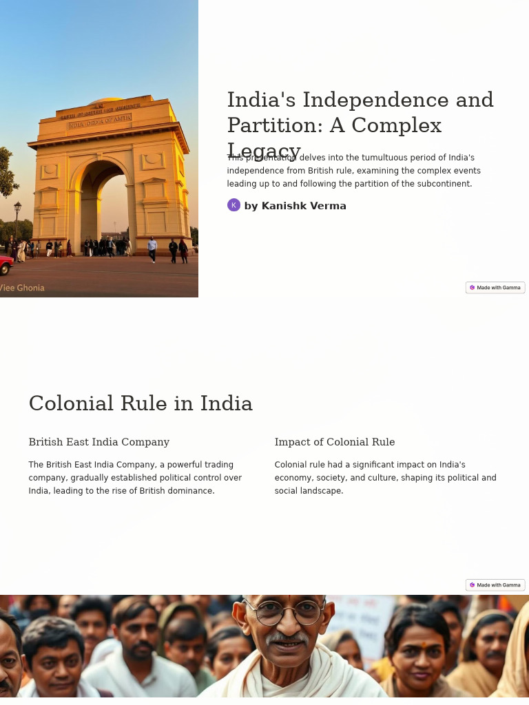 India's Independence and Partition Legacy | PDF | Partition Of India ...