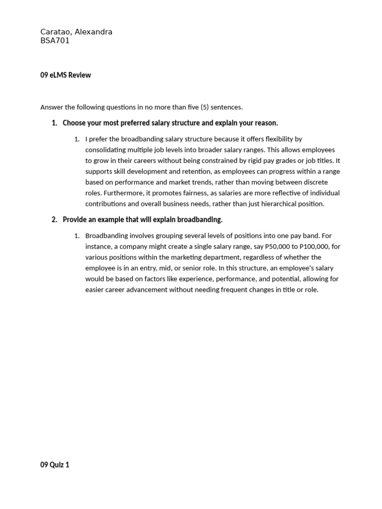 Caratao_HRM | PDF | Employment | Salary