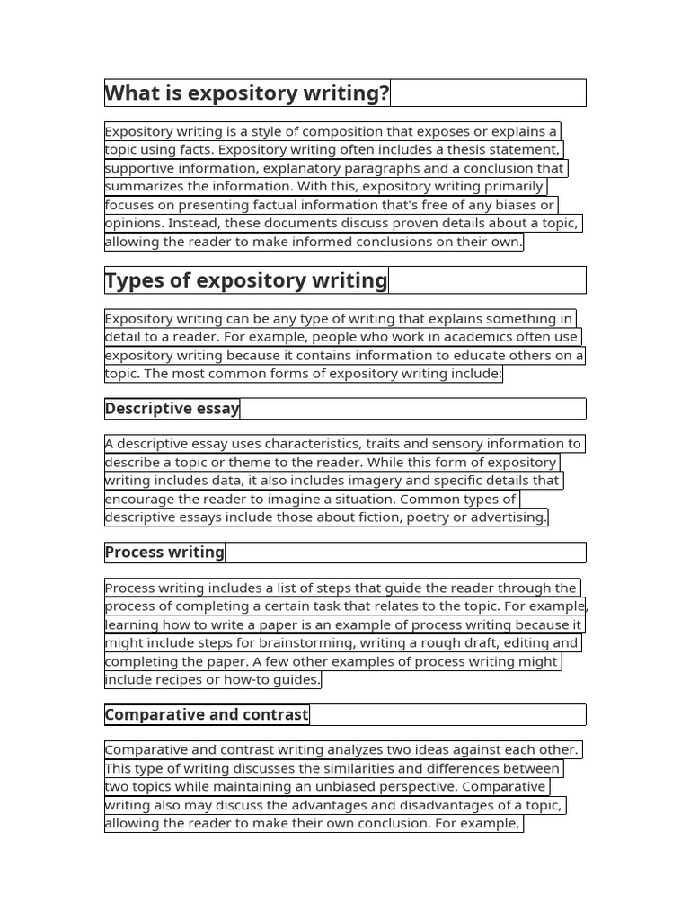 What is expository writing | PDF
