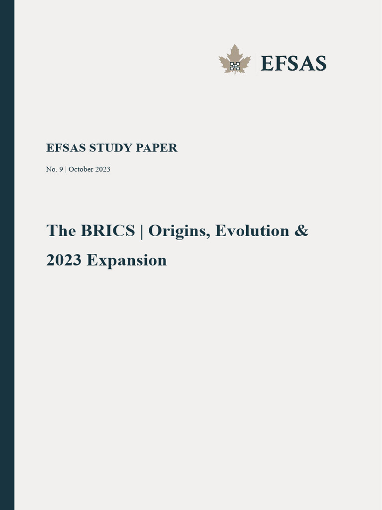 The BRICS Origins Evolution and 2023 Exp | PDF | Bric | Renminbi