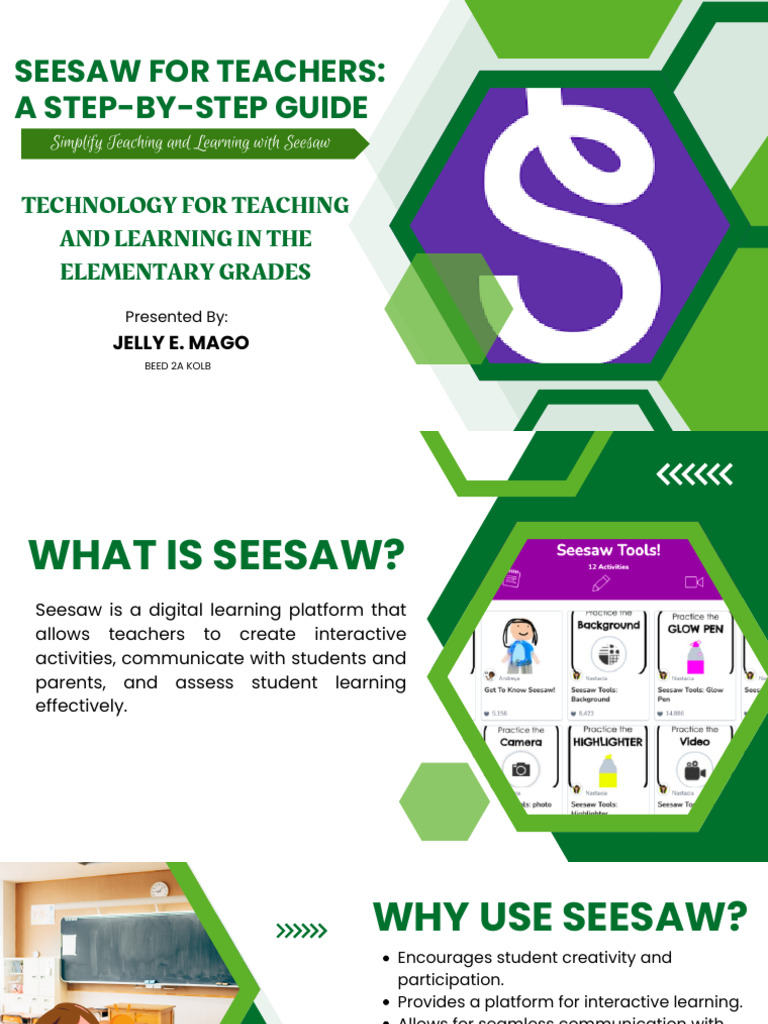 Seesaw Teaching Guide for Educators | PDF