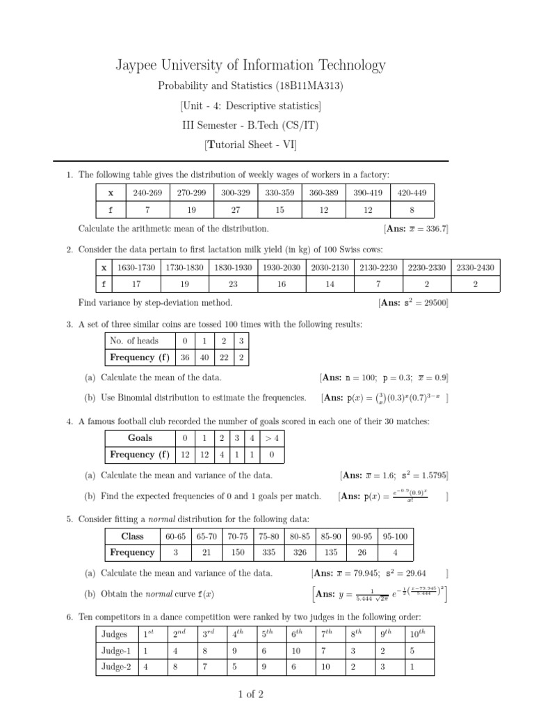 Tutorial Sheet VI | PDF | Mathematical And Quantitative Methods (Economics) | Teaching Mathematics