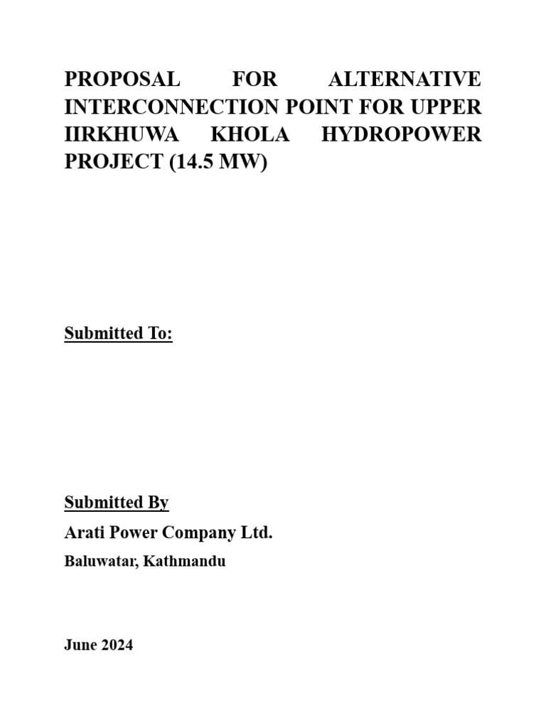 Interconnection Arrangement Alternative | PDF | Electrical Substation | Electric Power Transmission