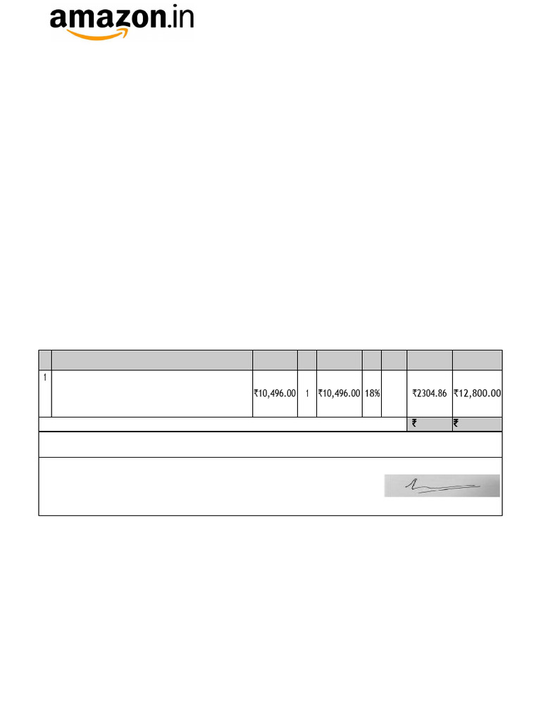 Amazone Bill | PDF | Invoice | Value Added Tax