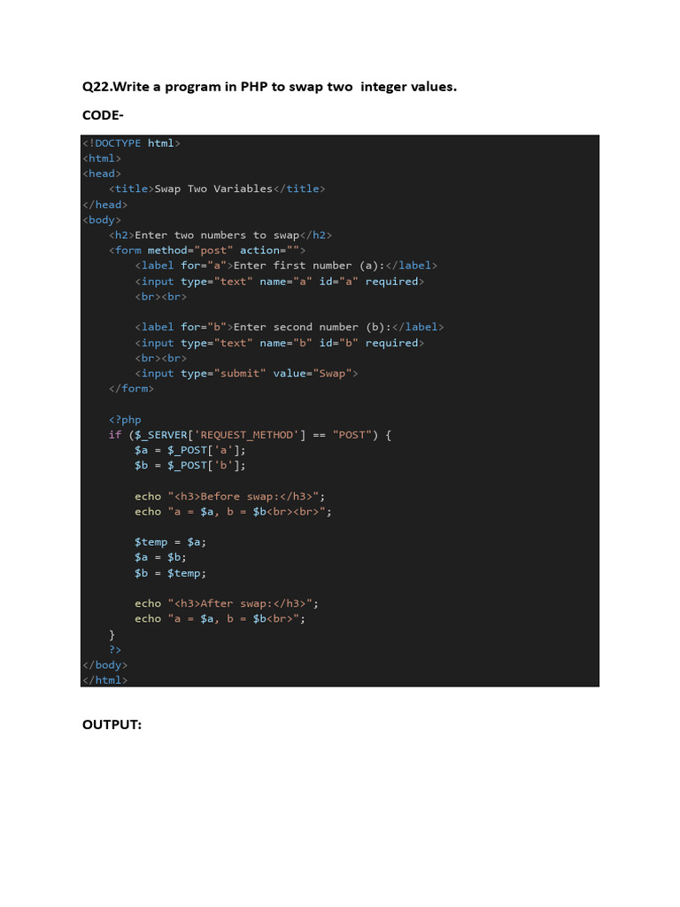 WEB2 | PDF | Php | Computer Programming