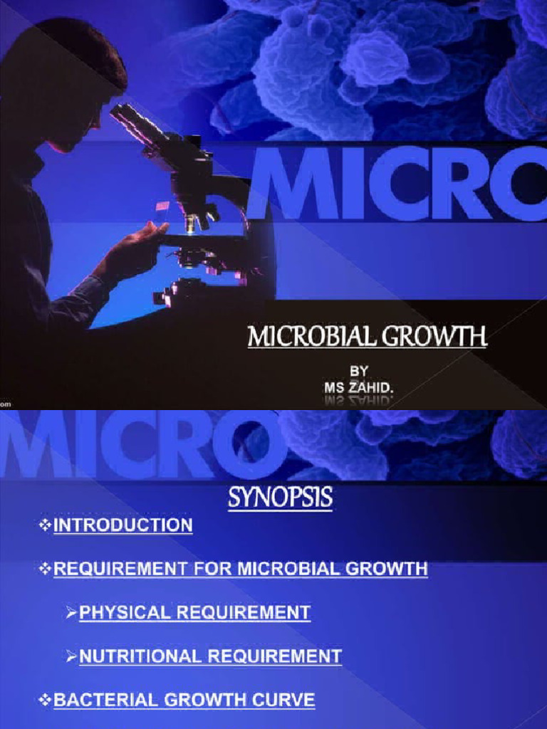 Microbial Growth | PDF