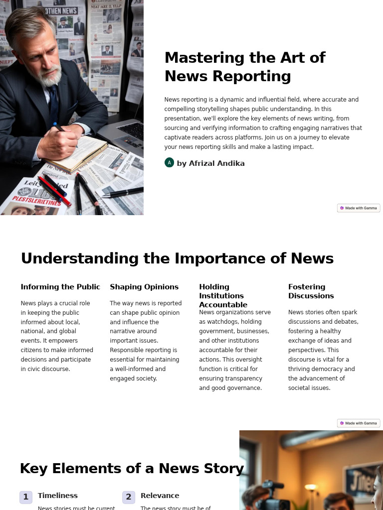 Mastering The Art of News Reporting | PDF | News | Public Sphere