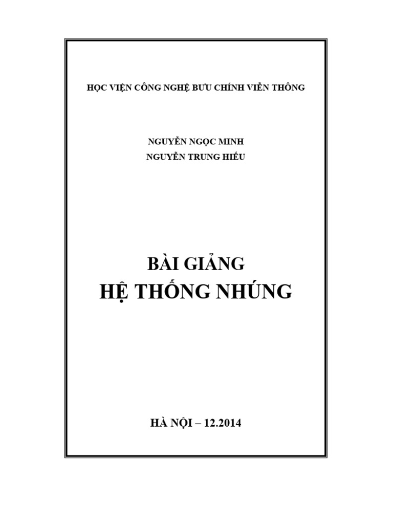 Bai Giang He Thong Nhung 2014 Phan 1 0144 | PDF