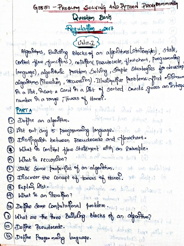 Pspp Question Bank | PDF