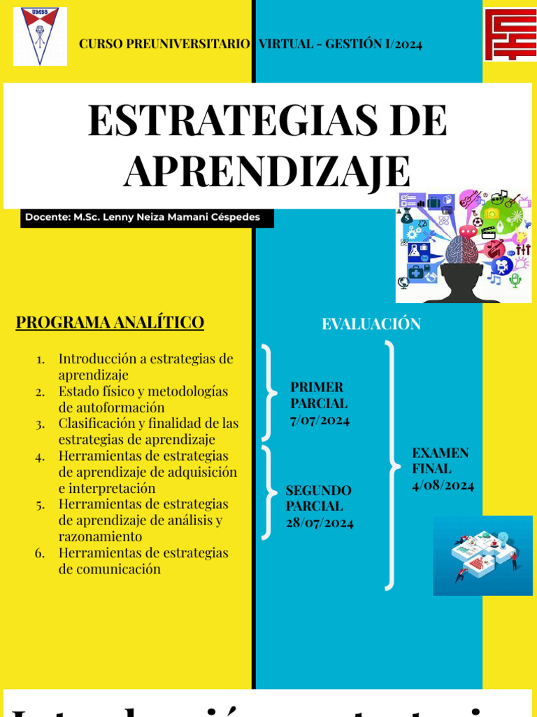 Estrategias de Aprendizaje 2024 | PDF | Aprendizaje | Motivacional