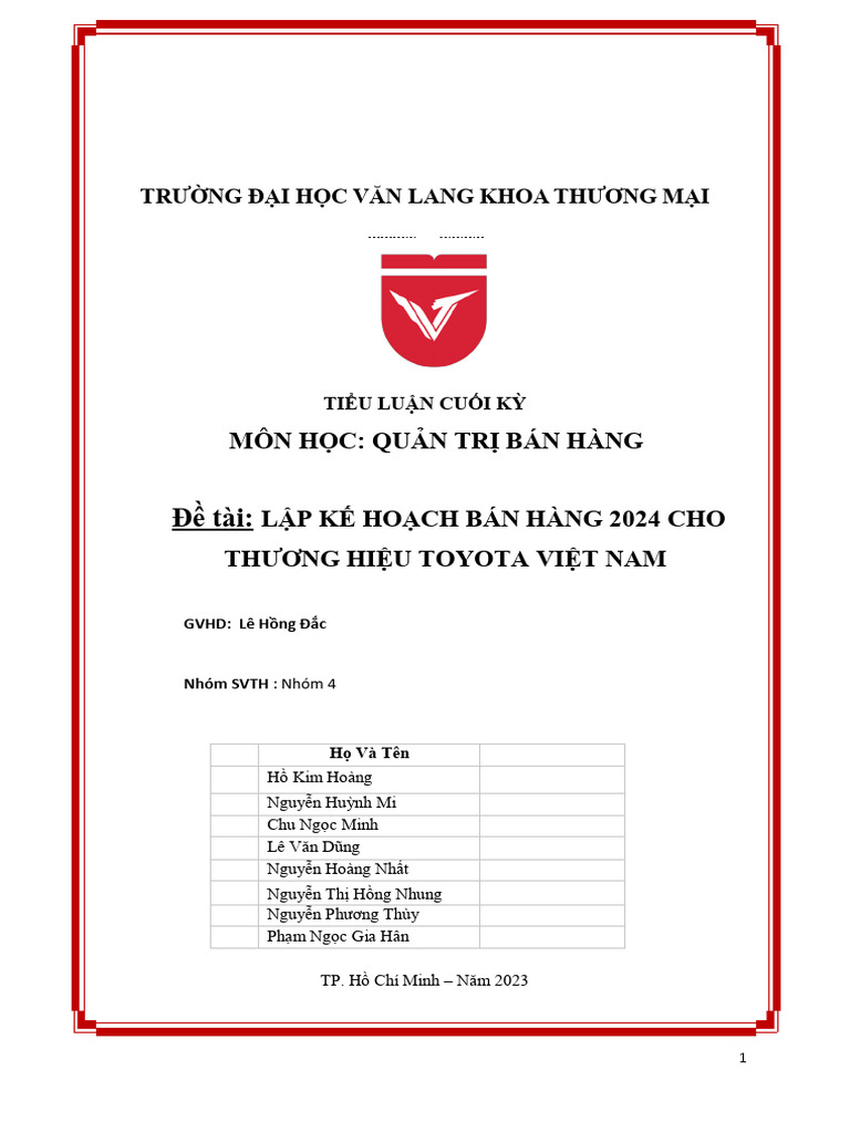 QTBH Toyota BCCK | PDF