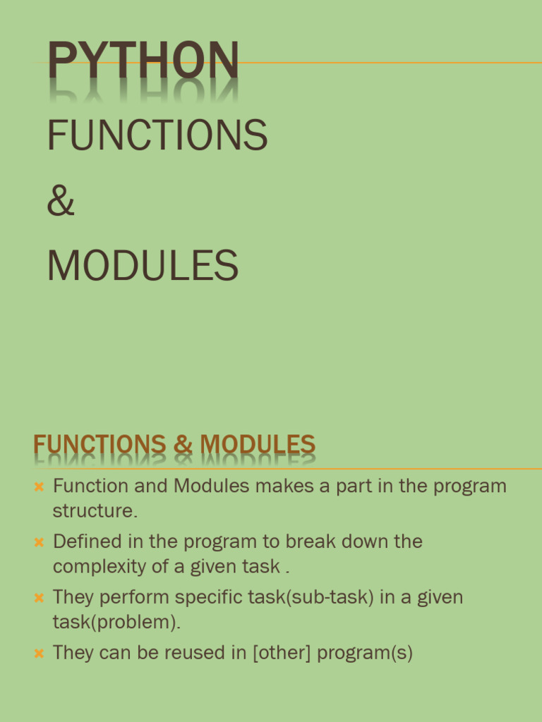 Function & Modules IP PDF | PDF | Parameter (Computer Programming ... Function & Modules IP PDF | PDF | Parameter (Computer Programming ...
