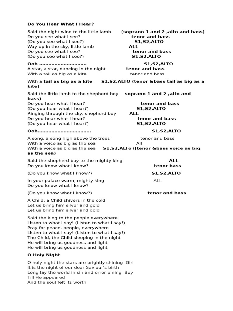 Do You Hear What I Hear | PDF | Elements Of Music | Pitch (Music)