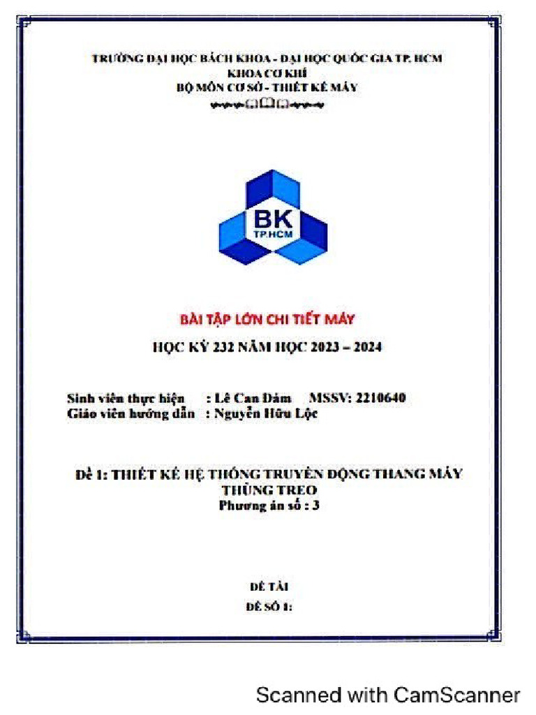 BTL - CTM - Lê Can Đảm - 2210640 - L03 - Tổng hợp | PDF
