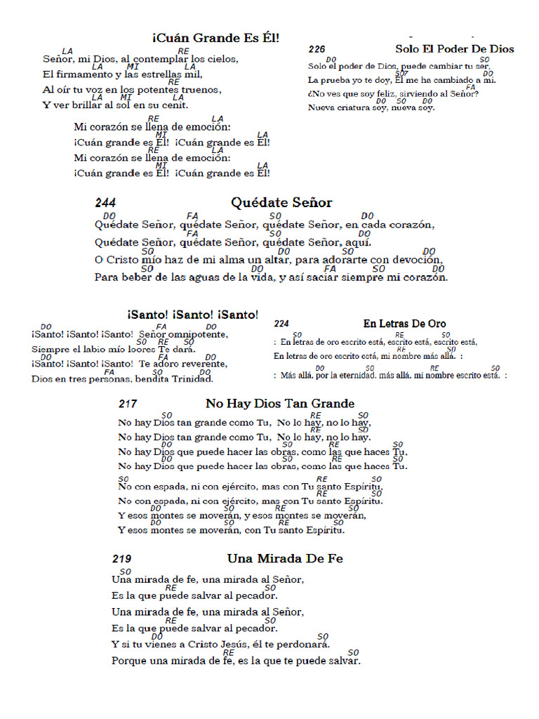 Himnos Y Cantos Favoritos Con Acordes Pdf