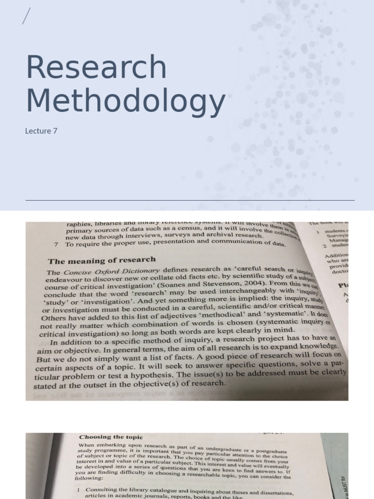 Research Methodology | PDF