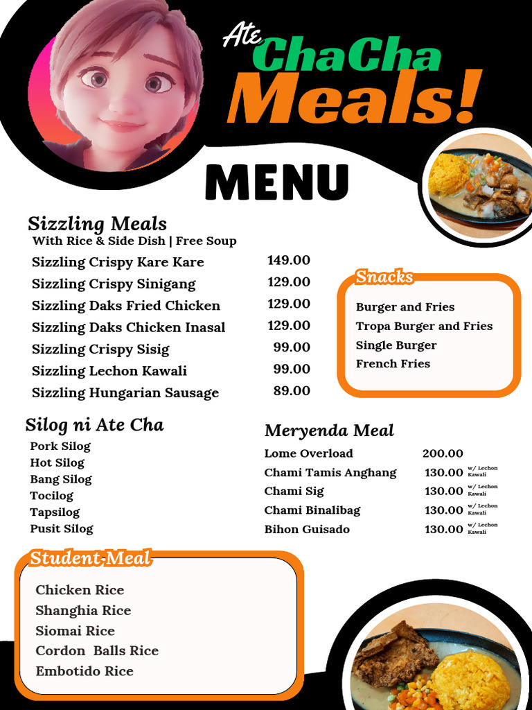 Yellow and Black Lines Restaurant Menu - 20240920 - 065332 - 0000 | PDF ...