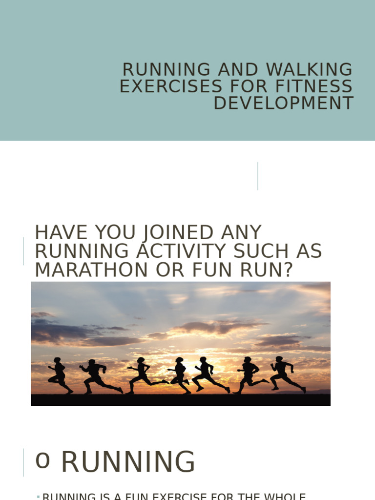 Running & Walking for Fitness | PDF