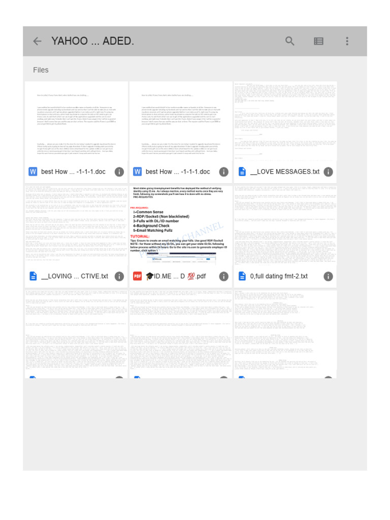 YAHOO FORMAT RELOADED. - Google Drive | PDF