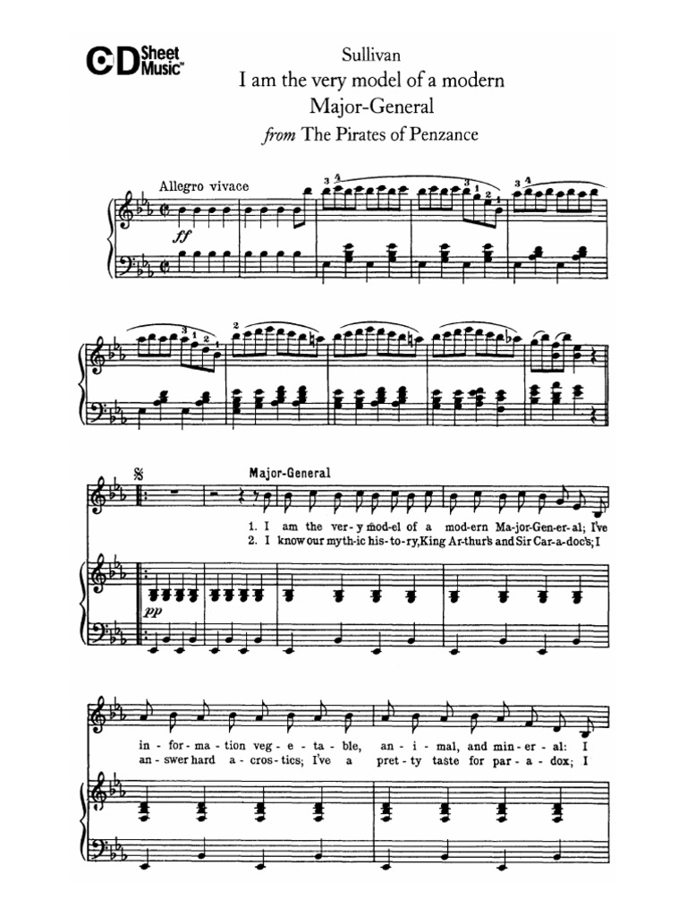 Modern Major General | PDF