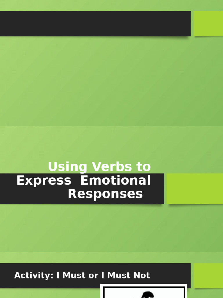 Emotional Response Verbs Activity Guide | PDF