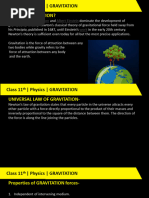Gravitation Class11 Formulas | PDF
