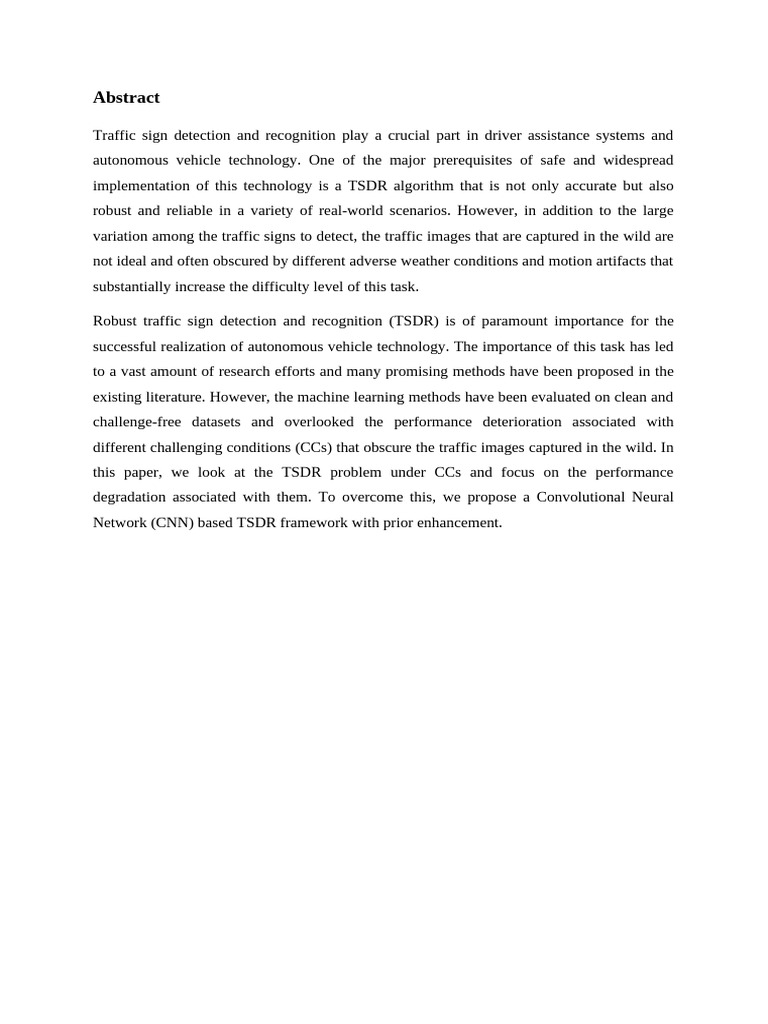 CB8 Traffic Sign Detection With Haze Removal | PDF | Machine Learning ...