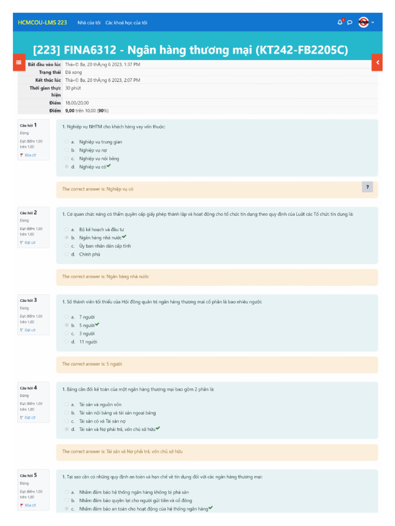 NHTM- Trac nghiem C1 | PDF
