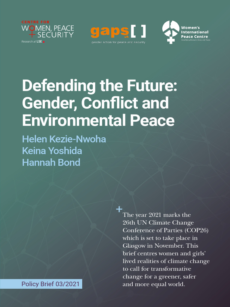 Defending The Future Policy Brief 03 | PDF | Peacebuilding | Gender