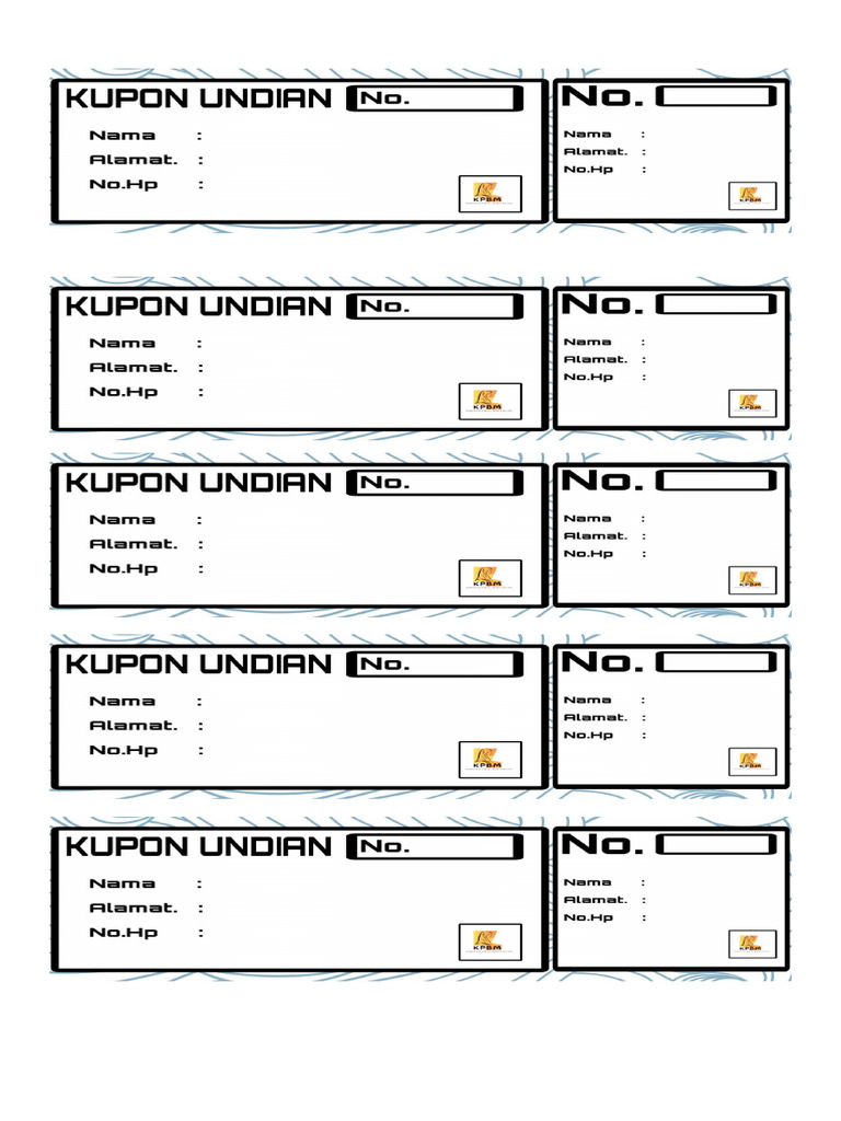 Kupon KPBM 2024 | PDF