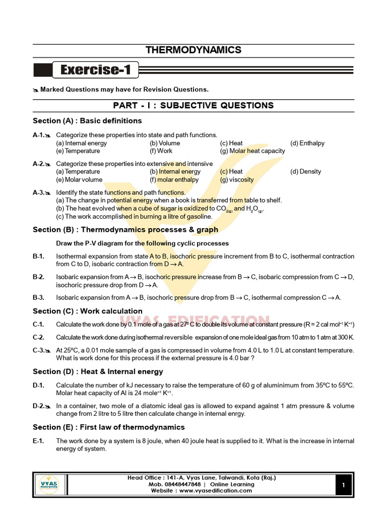 Thermodynamics Final | PDF | Heat | Enthalpy