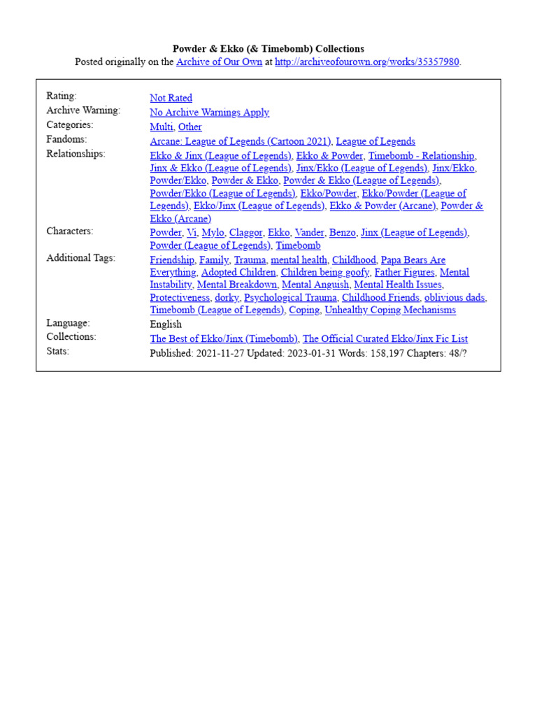 Powder Ekko Timebomb | PDF | Behavioural Sciences | Mental Health