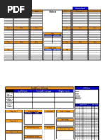 Playcall Sheet Blank Template | American Football | Sports