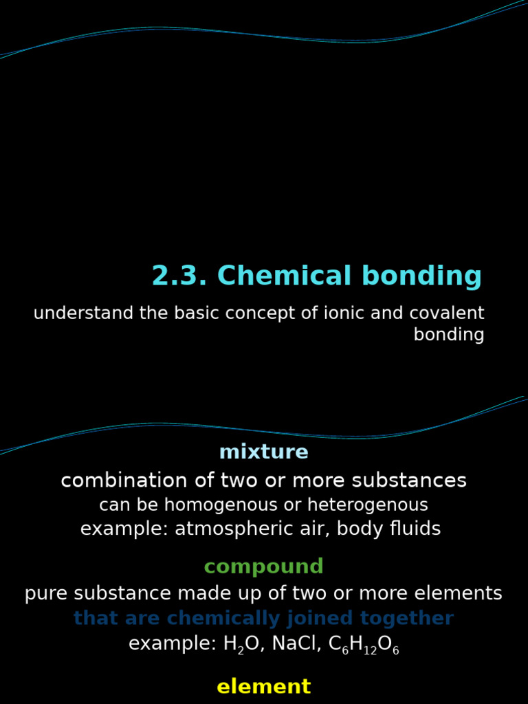 BC 2 - Materi Chemical Bonding | PDF | Ion | Chemical Bond