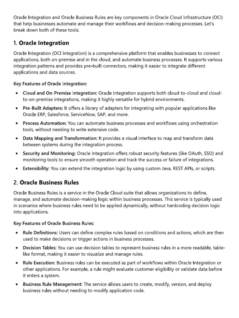 Business Rules in Integration Flows | PDF