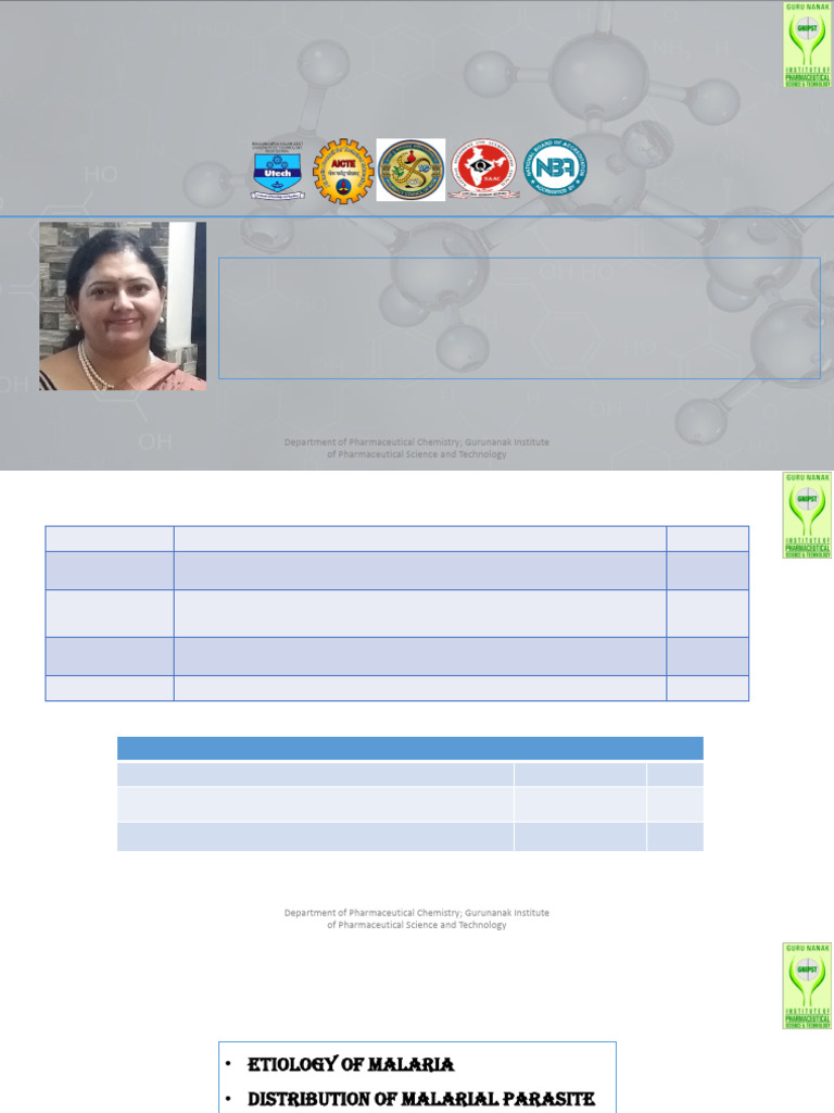 GNIPST 4 30 7764 Antimalarial 1 | PDF | Plasmodium | Plasmodium Falciparum