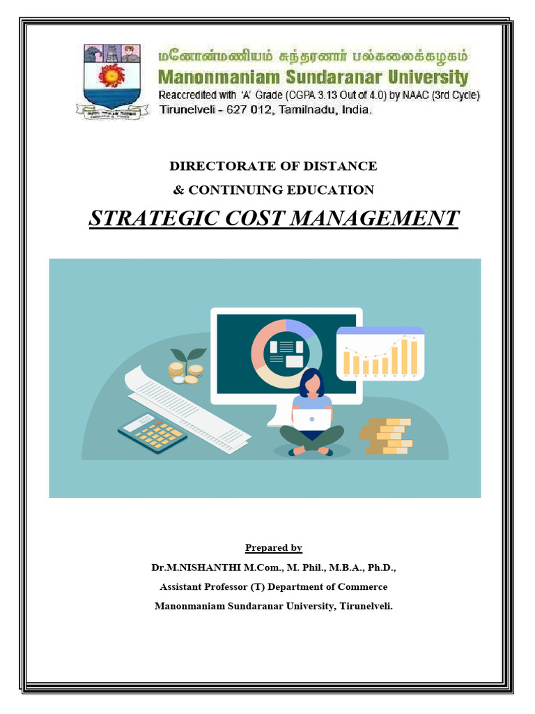 SCOM21 IISem Strategic Cost Management | PDF | Cost Accounting | Lean Manufacturing