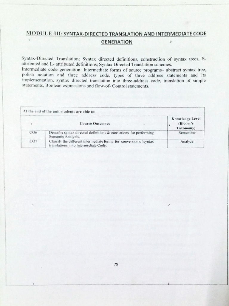 CD unit 3 | PDF | Parsing | Computer Programming CD unit 3 | PDF | Parsing | Computer Programming