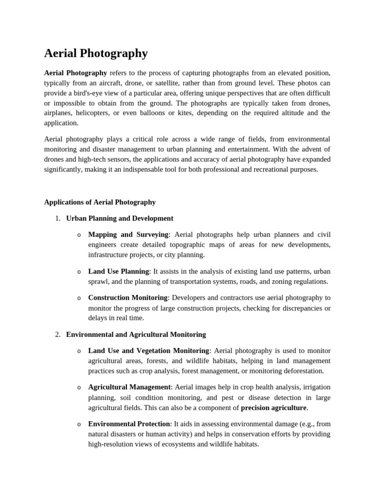 Aerial Photography | PDF | Aerial Photography | Unmanned Aerial Vehicle